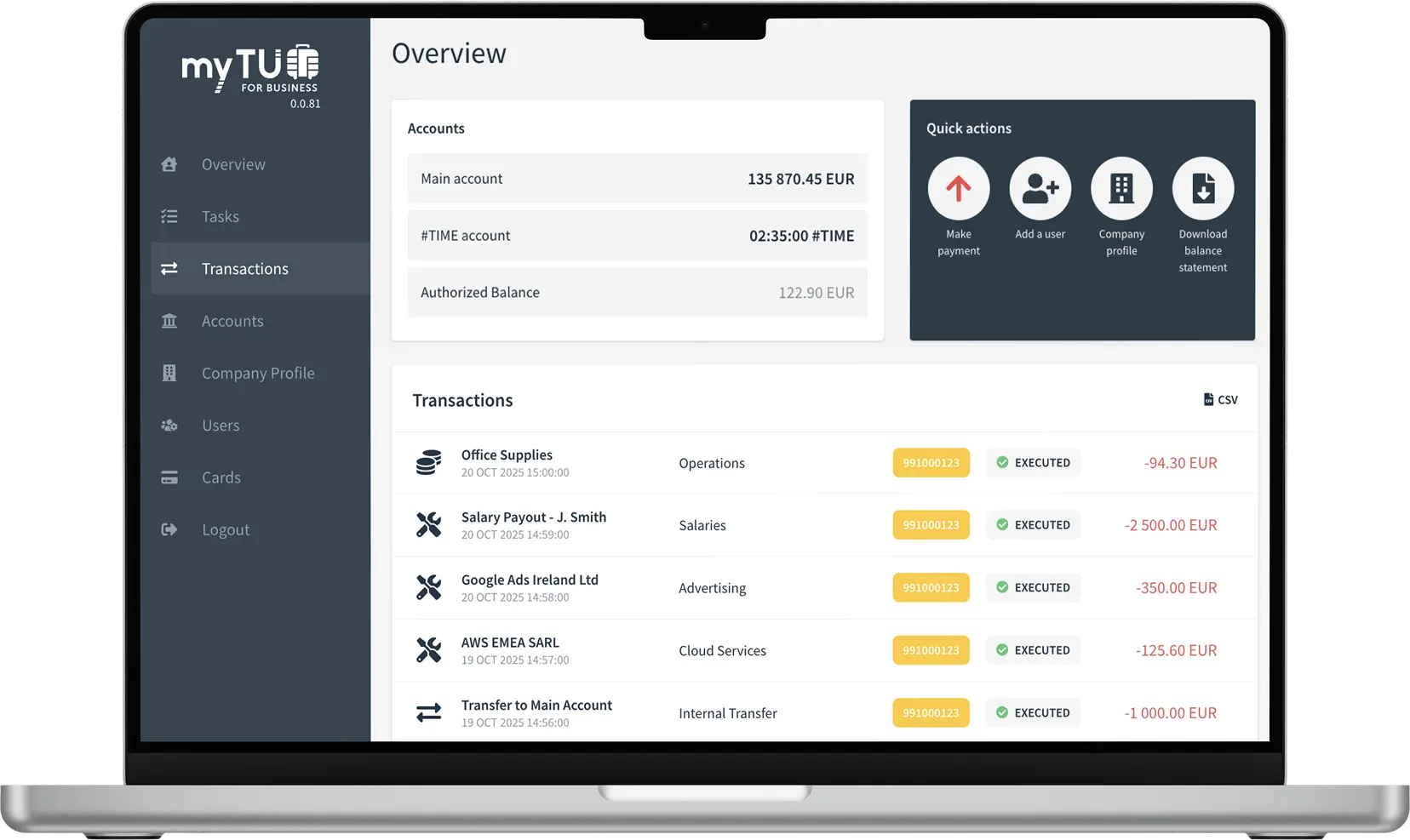 myTU Mobile banking | Secure electronic banking
